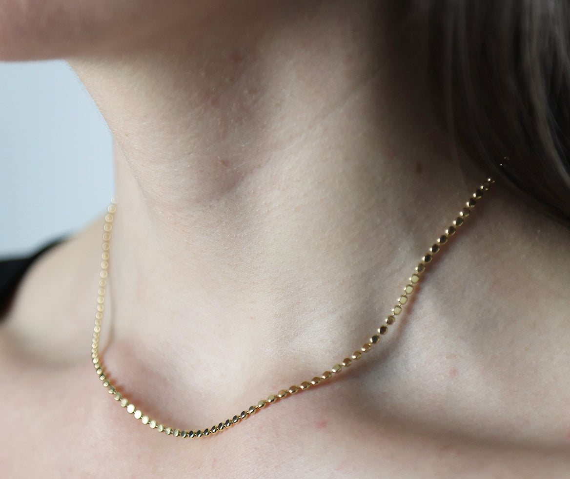 14K-gold-filled disco chain necklace | Workshop Fine Jewelry