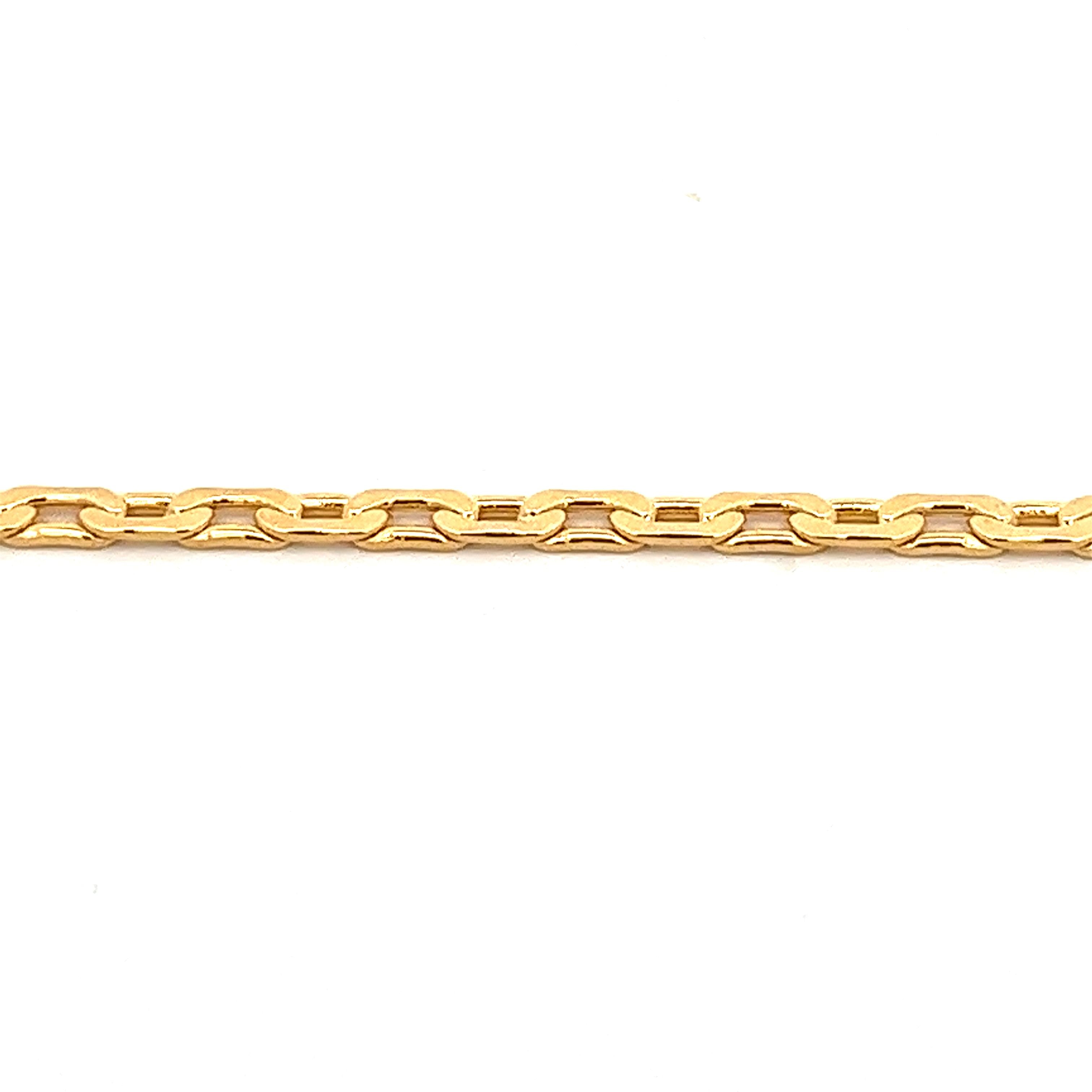 14K-gold-filled flat interlock chain necklace - 16" | Workshop Fine Jewelry
