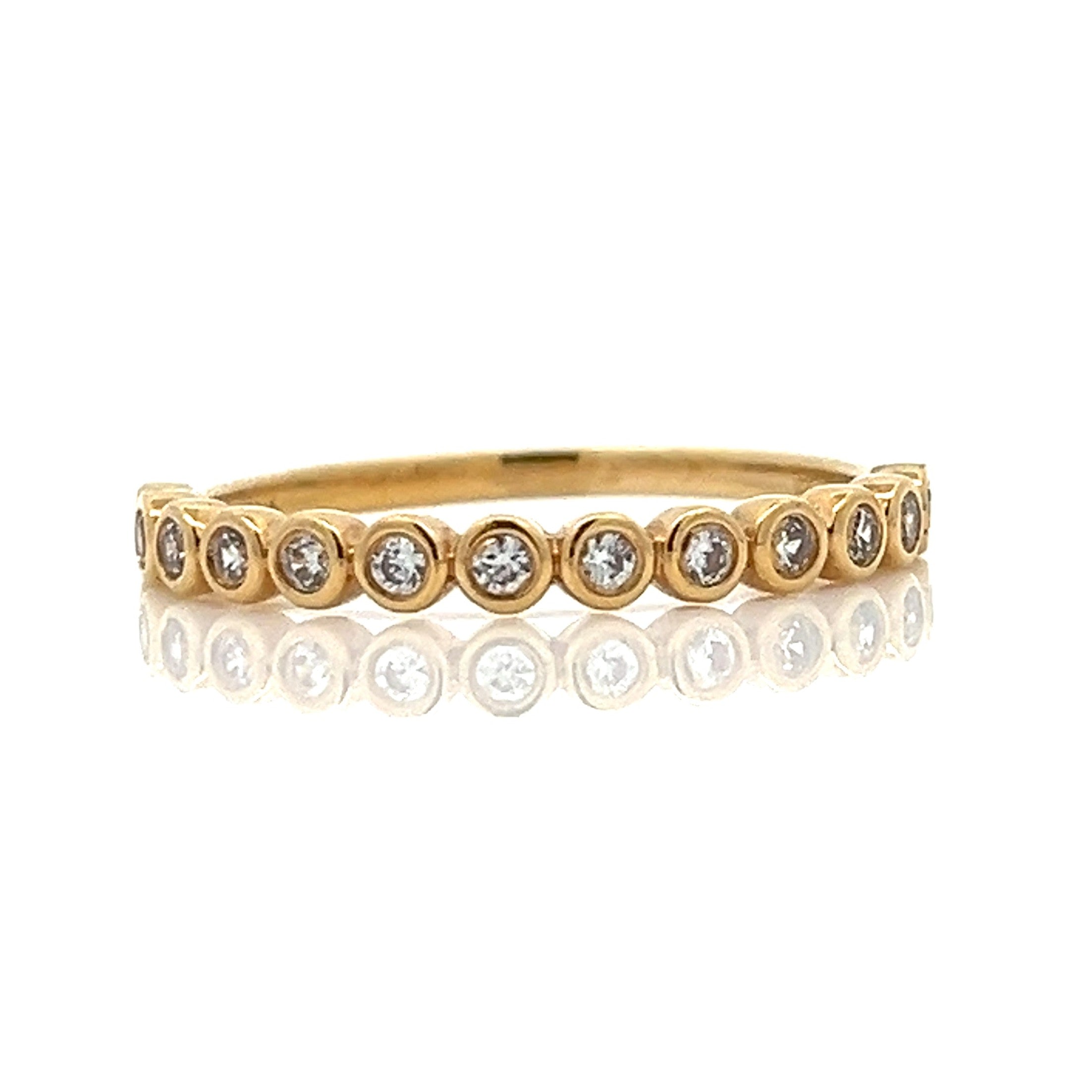 round bezel diamond band | Workshop Fine Jewelry